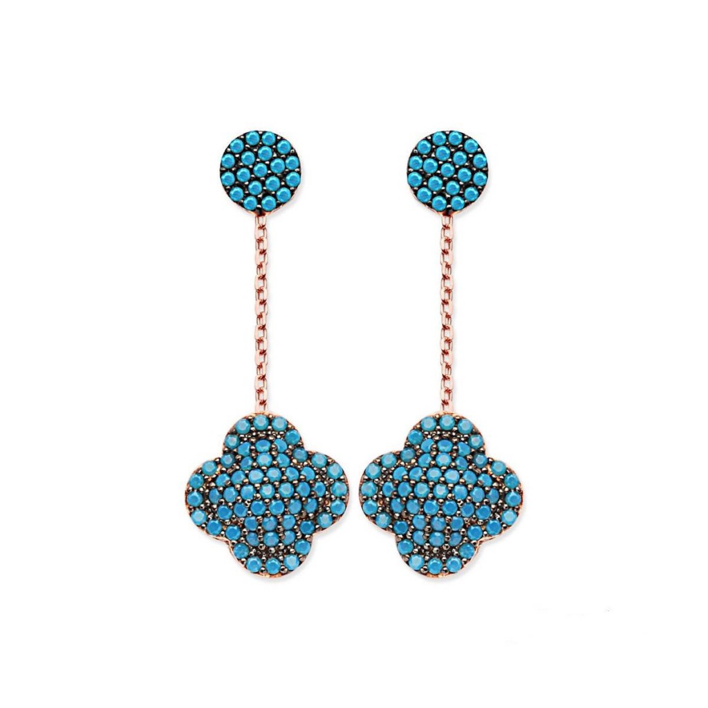 Clover earrings, clover earring,silver clover earrin,gold clover ...