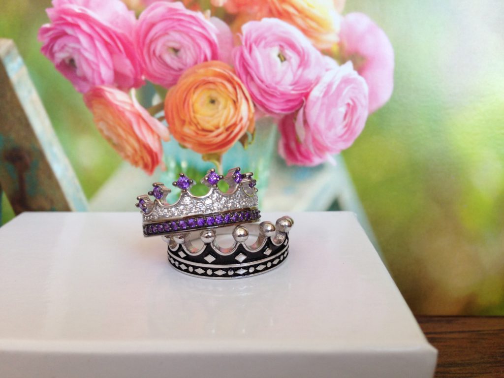 King & Queen,crown ring,crown ring set,gold crown ring,925k silver ...